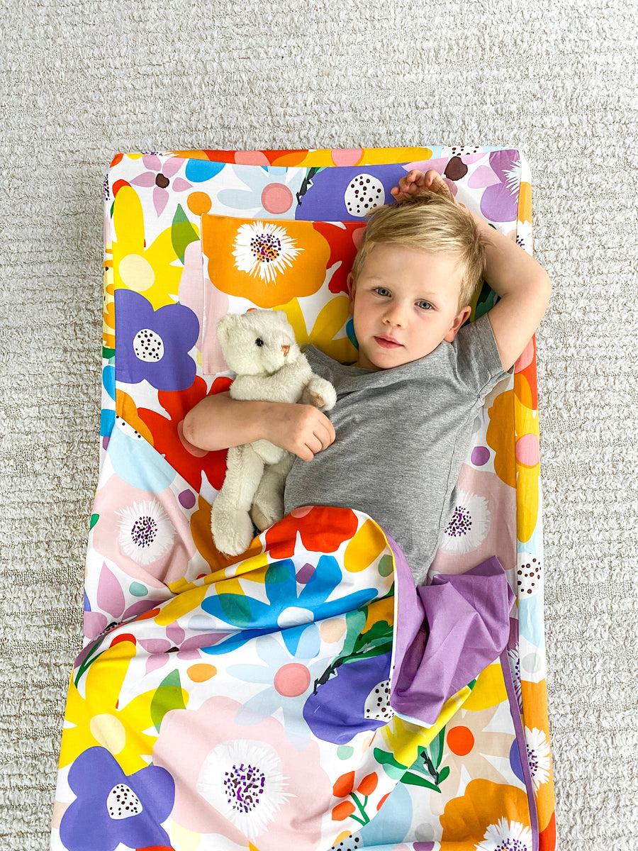 Premium 100% Cotton Kindy, Childcare and Daycare Sheet Sets – Morgy + Wills